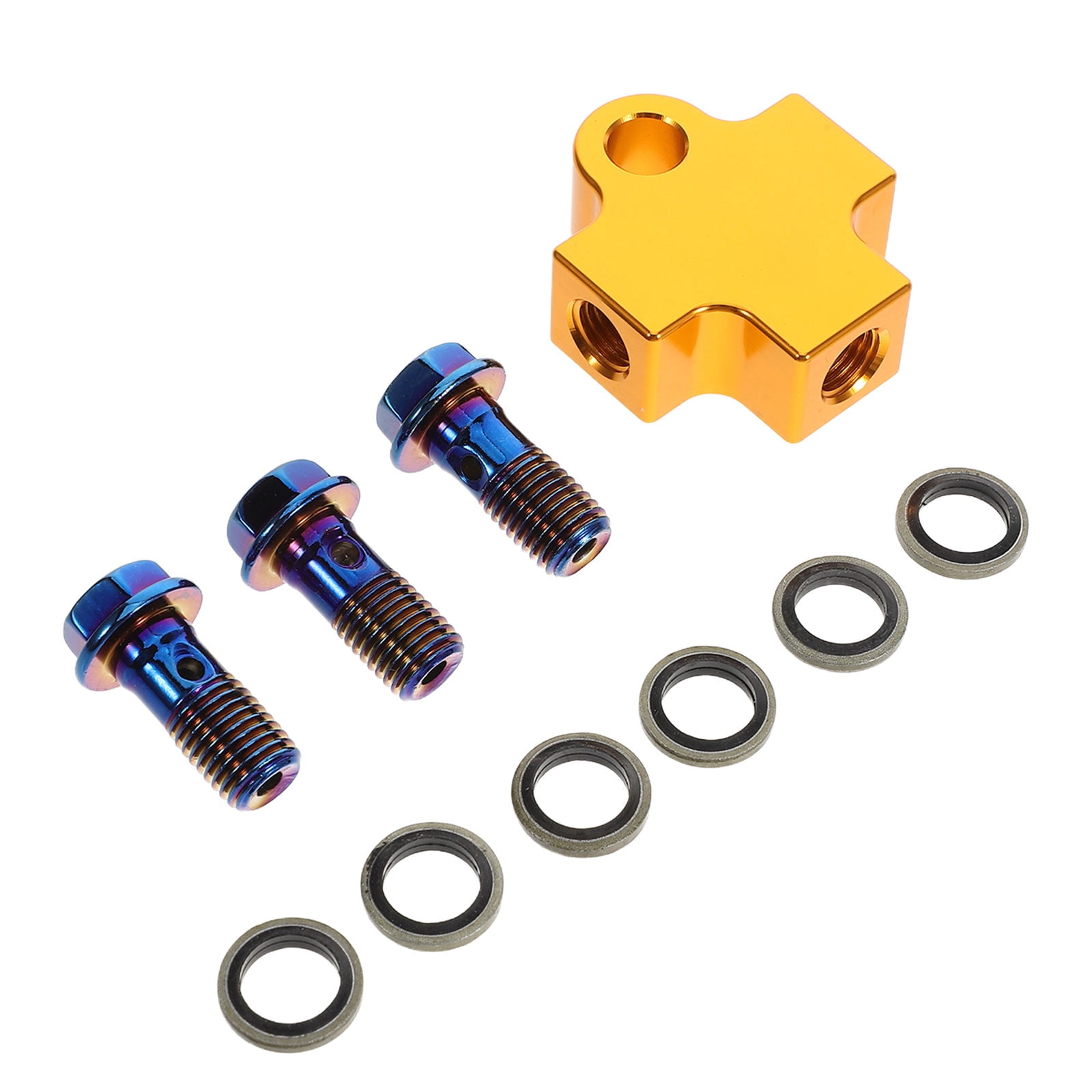 OUNONA Motorcycle Hydraulic Brake Line Tee Connector Bracket with High ...