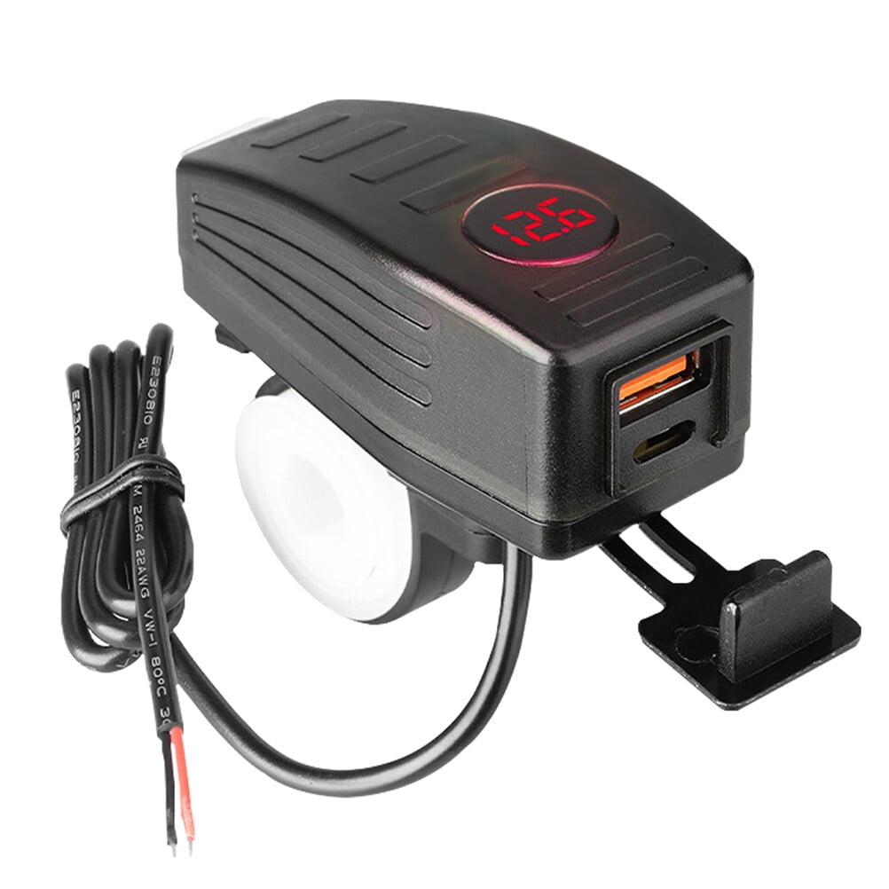 OUNONA Motorcycle Pd Fast Charge Power Dual Phone Charger Portable Cell ...