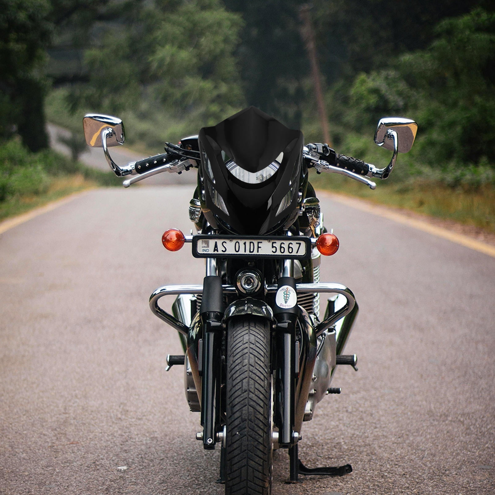 OUNONA Motorcycle Replacement Windshield Universal Motorcycle ...