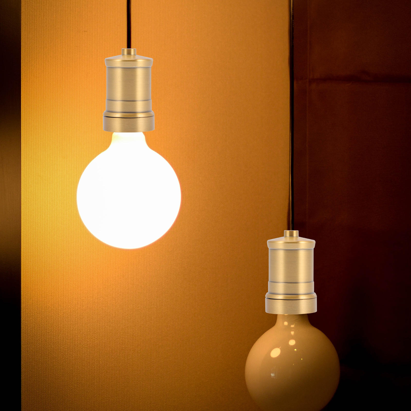 OUNONA Mount Ceiling Mounted Light Bulb Socket Threaded Texture Lamp ...