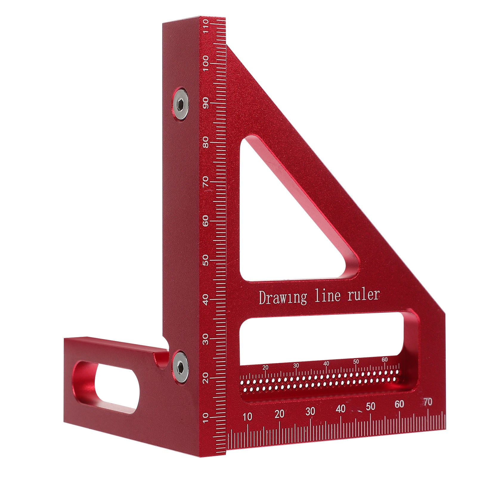 OUNONA Multi Angle Ruler Triangle Scriber Square Carpenter Ruler 45/90 ...