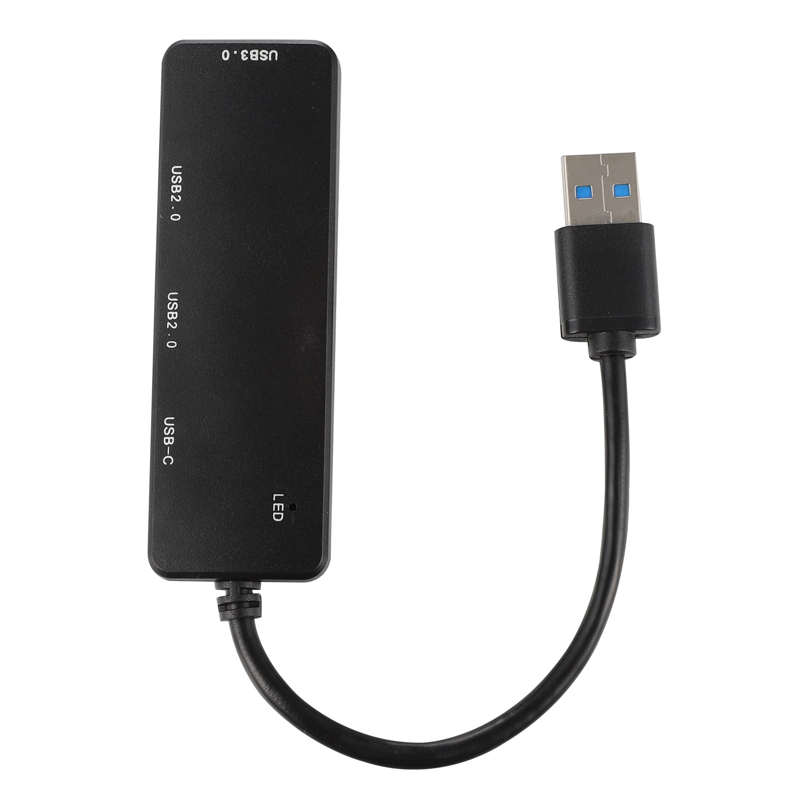 OUNONA Multifunction Hub Laptop USB Long-striped Hubs Expander Black - Walmart.com