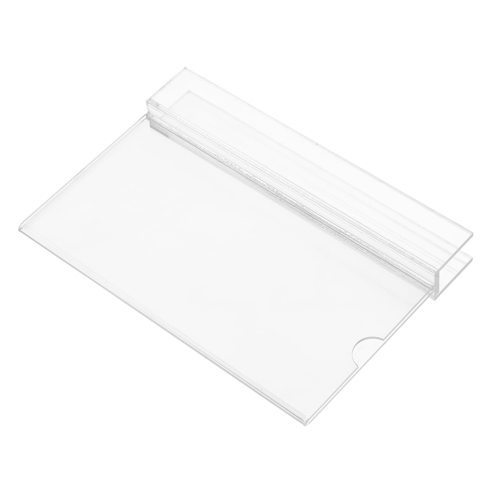 OUNONA Name Tag Rack Information Card Holder Work Office Transparent ...