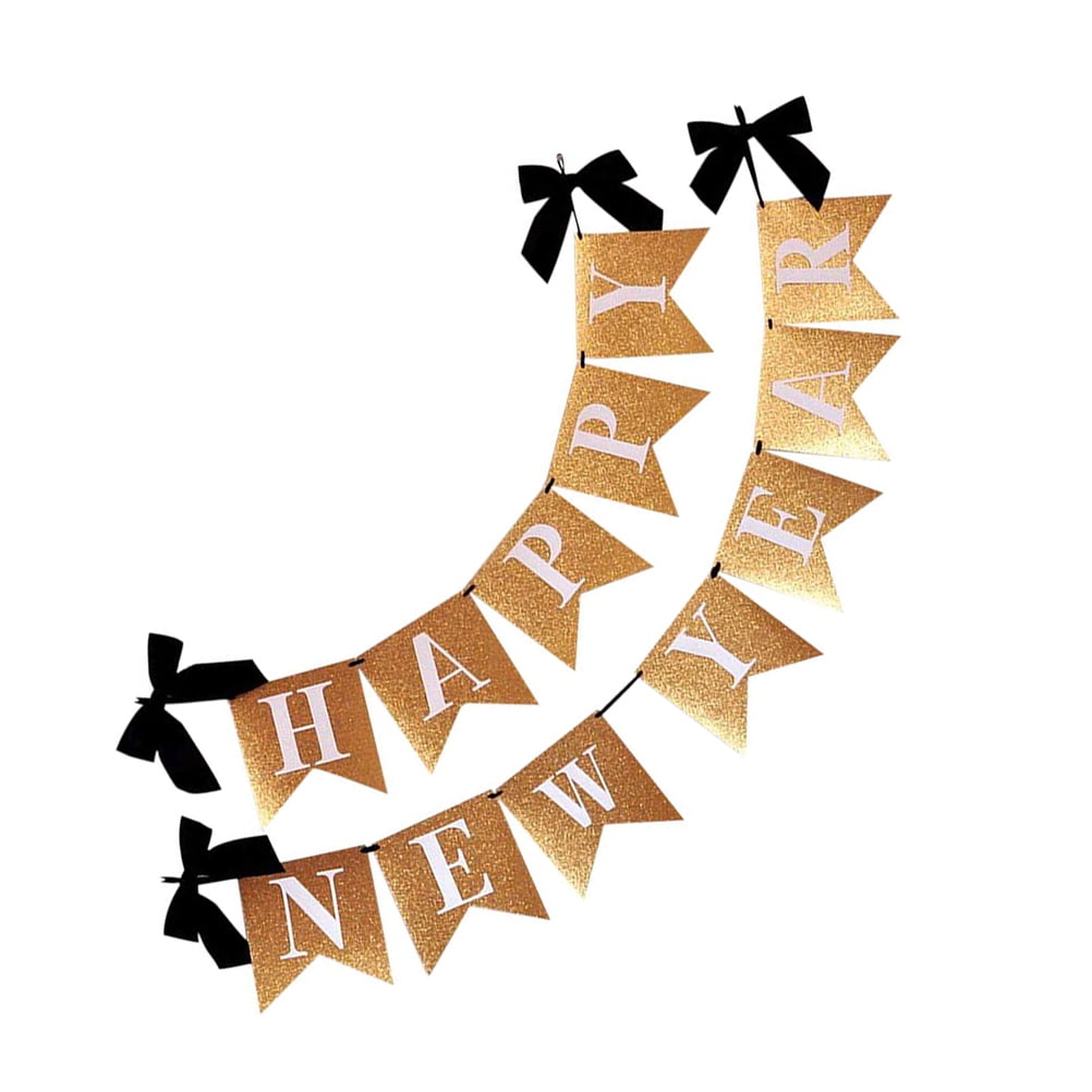 OUNONA New Year Swallowtail Banner Day Custom Fiesta Vintage Decor ...