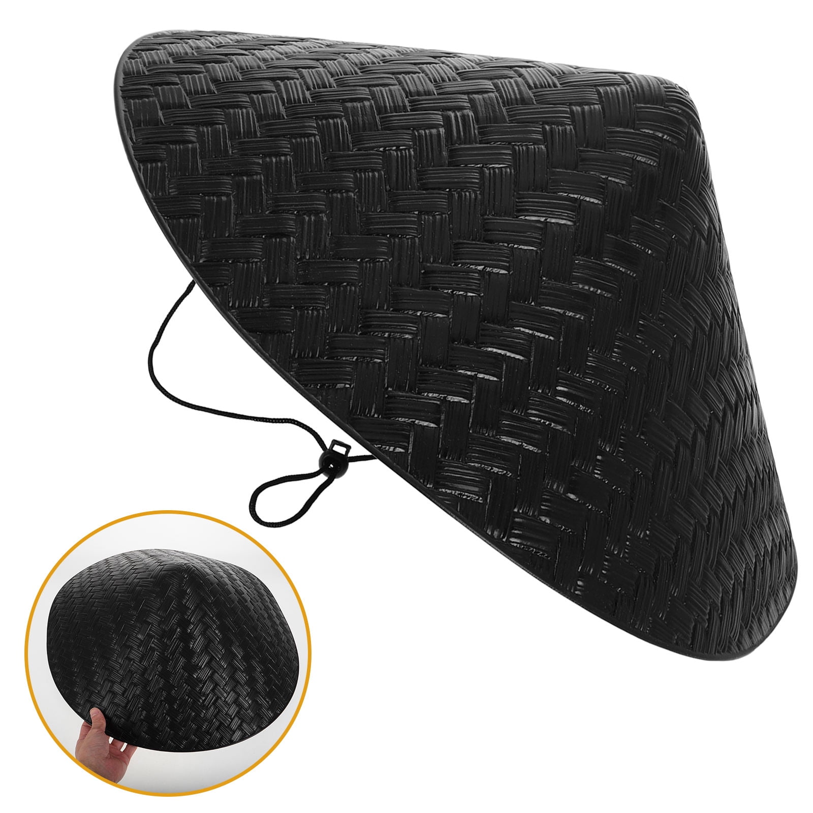 OUNONA Ninja Hat Japan Samurai Hat Cosplay Knight Hat Woven Hat Sun ...