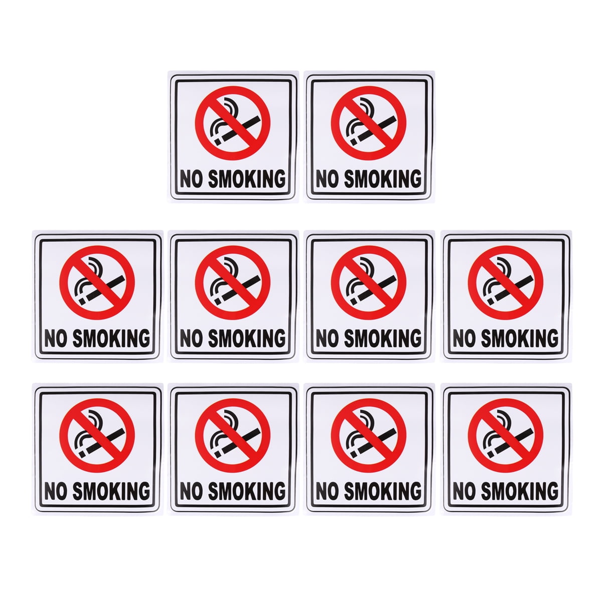 OUNONA No Smoking Sticker for Car Use Creative PET Material Waterproof ...