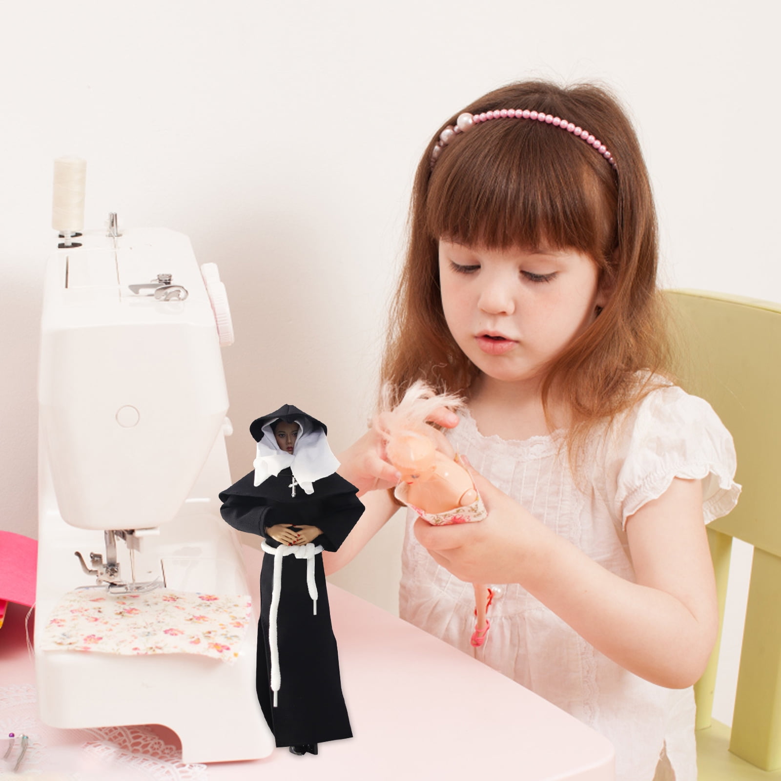 OUNONA Nun Costume For Mini-Plush Dolls Ideal For Church Scene Props ...