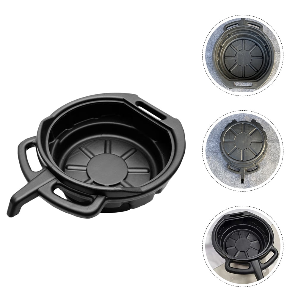 OUNONA Oil Catch Pans for Changing Engine Drain Automotive Change Black ...