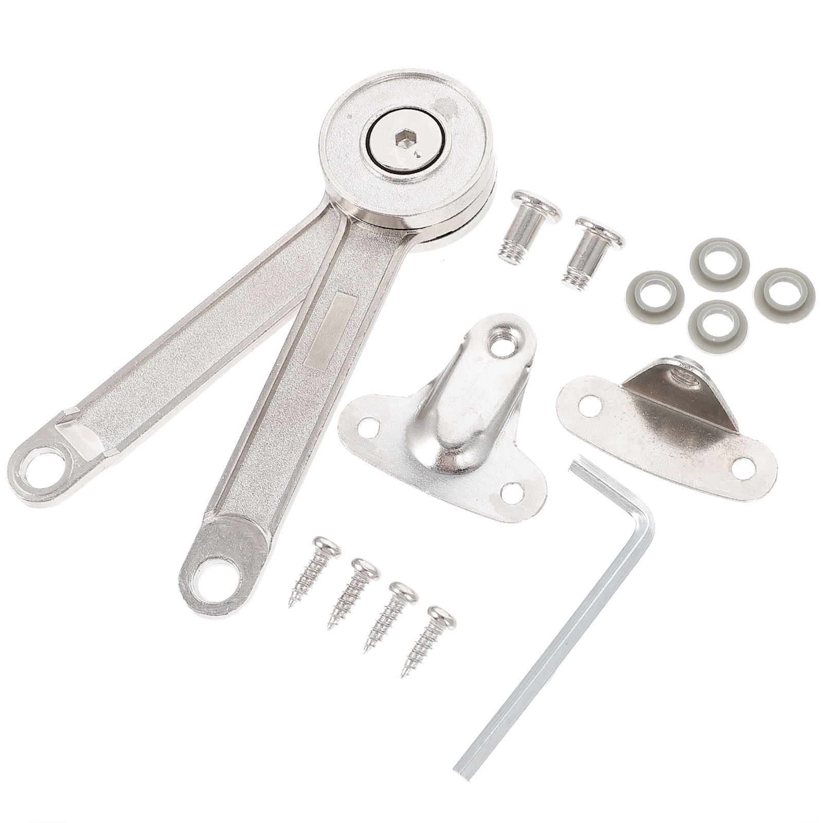 OUNONA Open Lid Stay Hinge Angles Bracket Adjustable Support Silver ...
