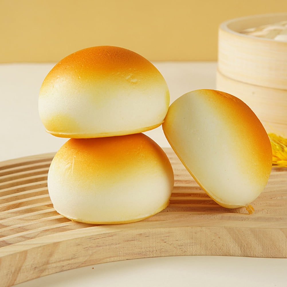 OUNONA Orange PU Bread Model for Decor Lifelike Fake Bread Prop for ...
