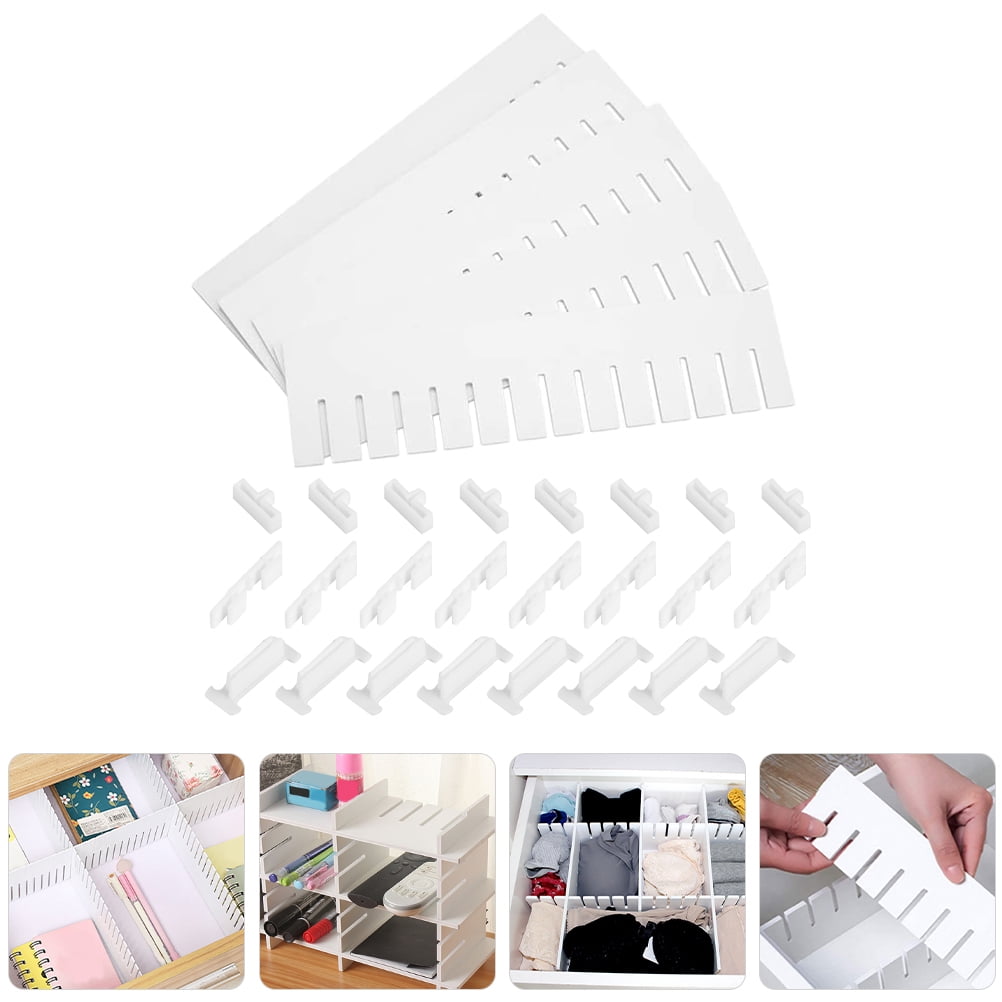 OUNONA Organizer Adjustable Dividers for Drawers Plastic Partitions ...