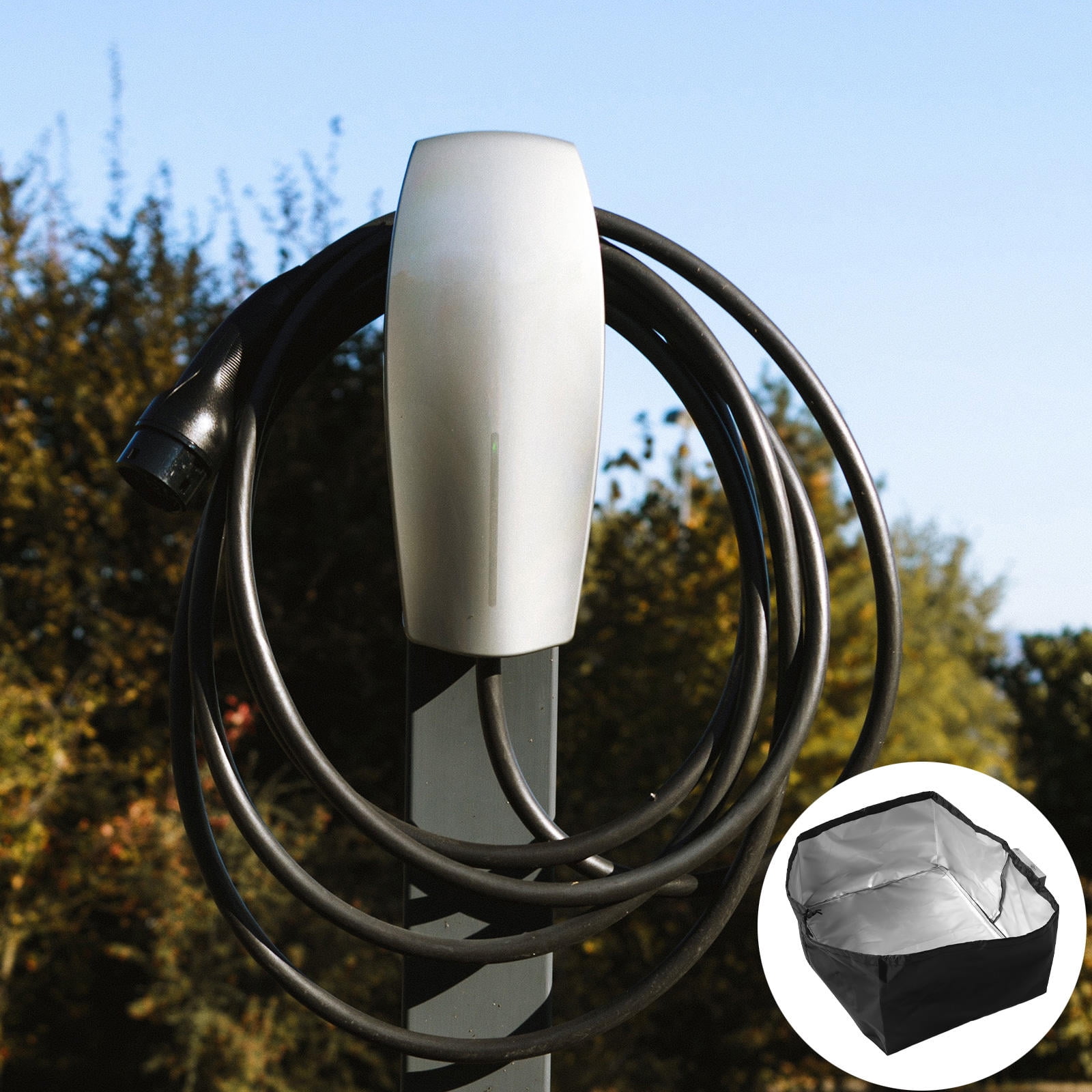 OUNONA Outdoor EV Charger Cover Waterproof Wall Mounted 1 Set Car ...