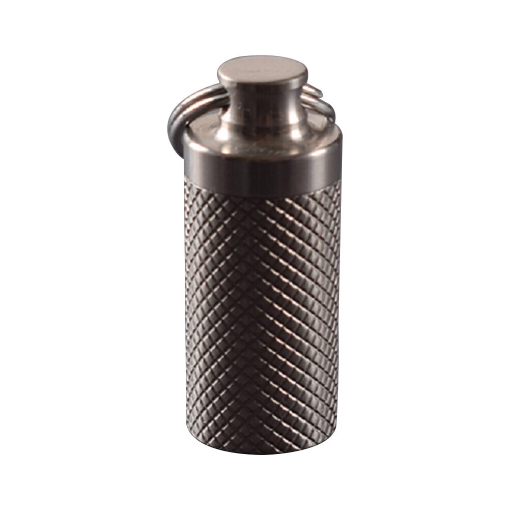 OUNONA Outdoor Emergency Holder Portable Mini Titanium Storage Case ...
