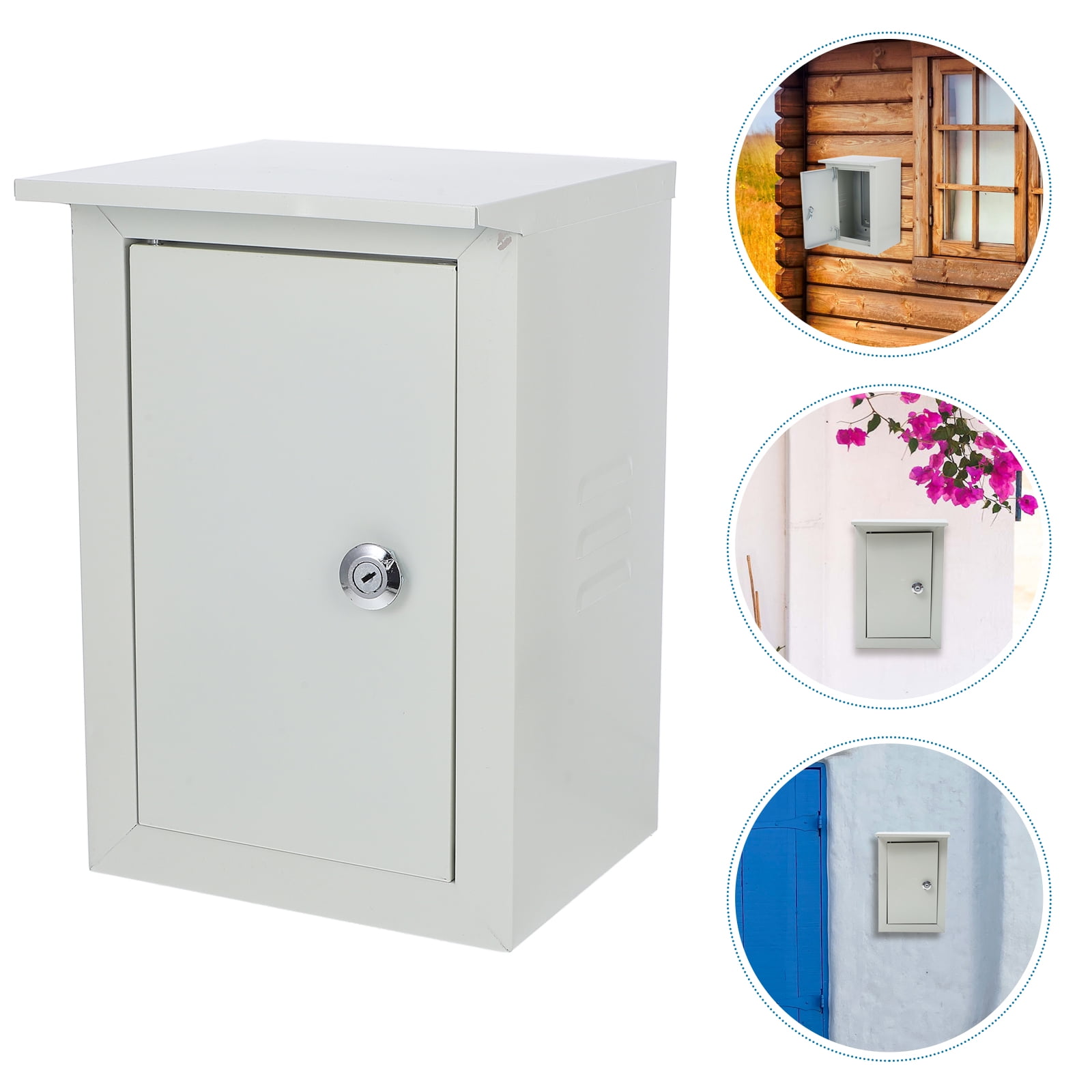 OUNONA Aluminum Electrical Box for Home Beige Color Weather Resistant ...