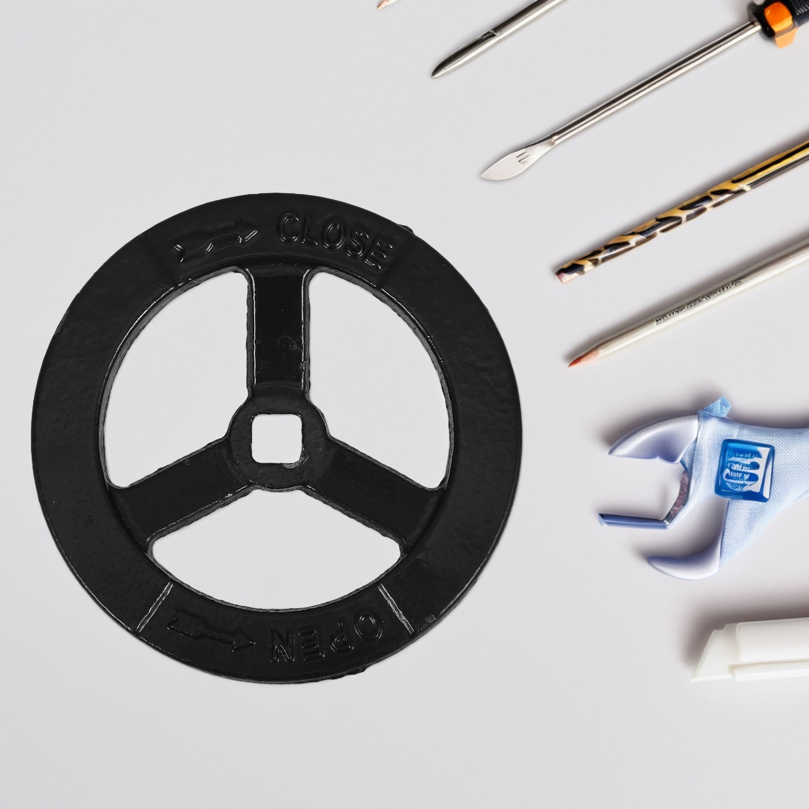 OUNONA Outdoor Valve Replacement Part Iron Handwheel For Indoor Fire ...