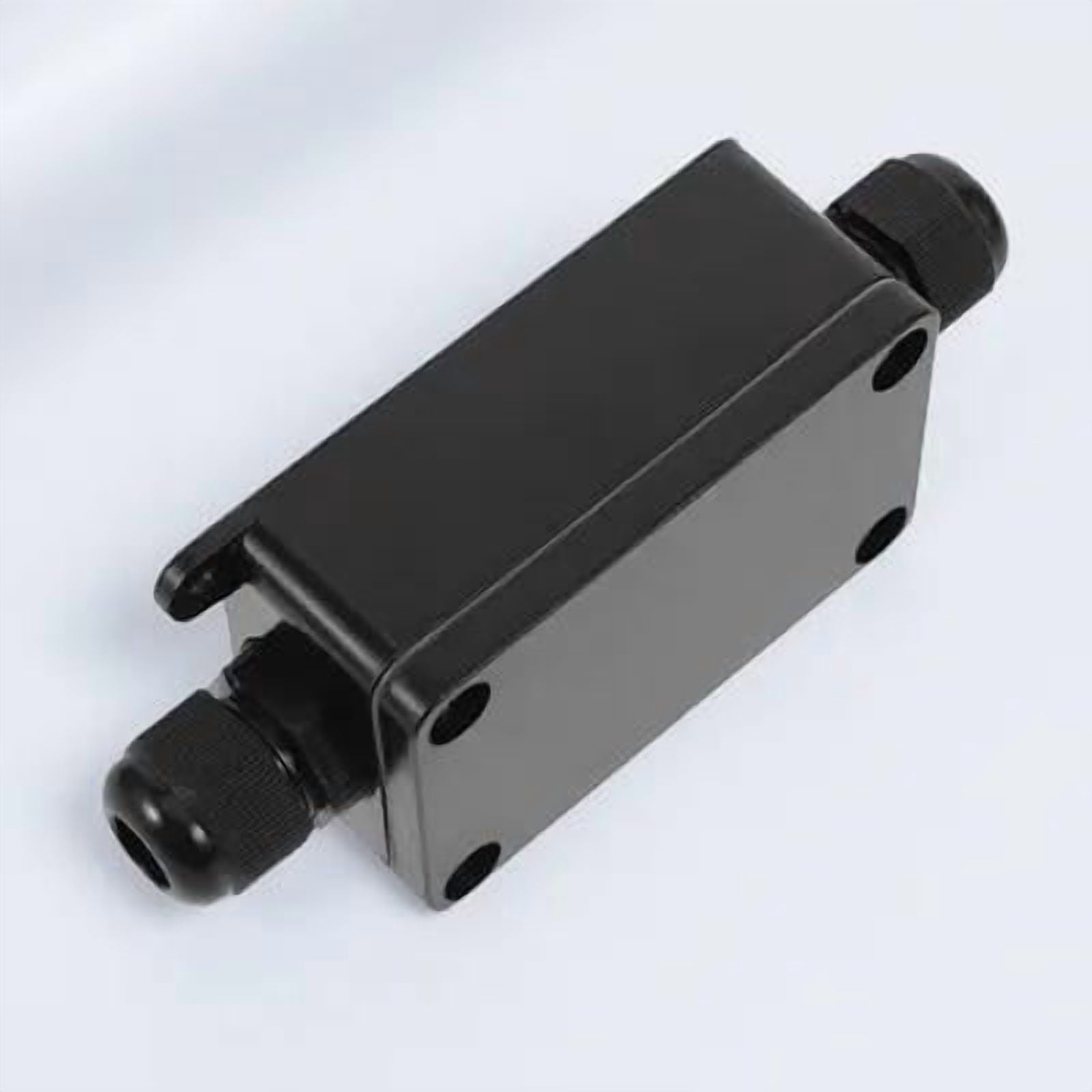 OUNONA Outdoor Waterproof Electrical Junction Box Black Plastic Cord ...