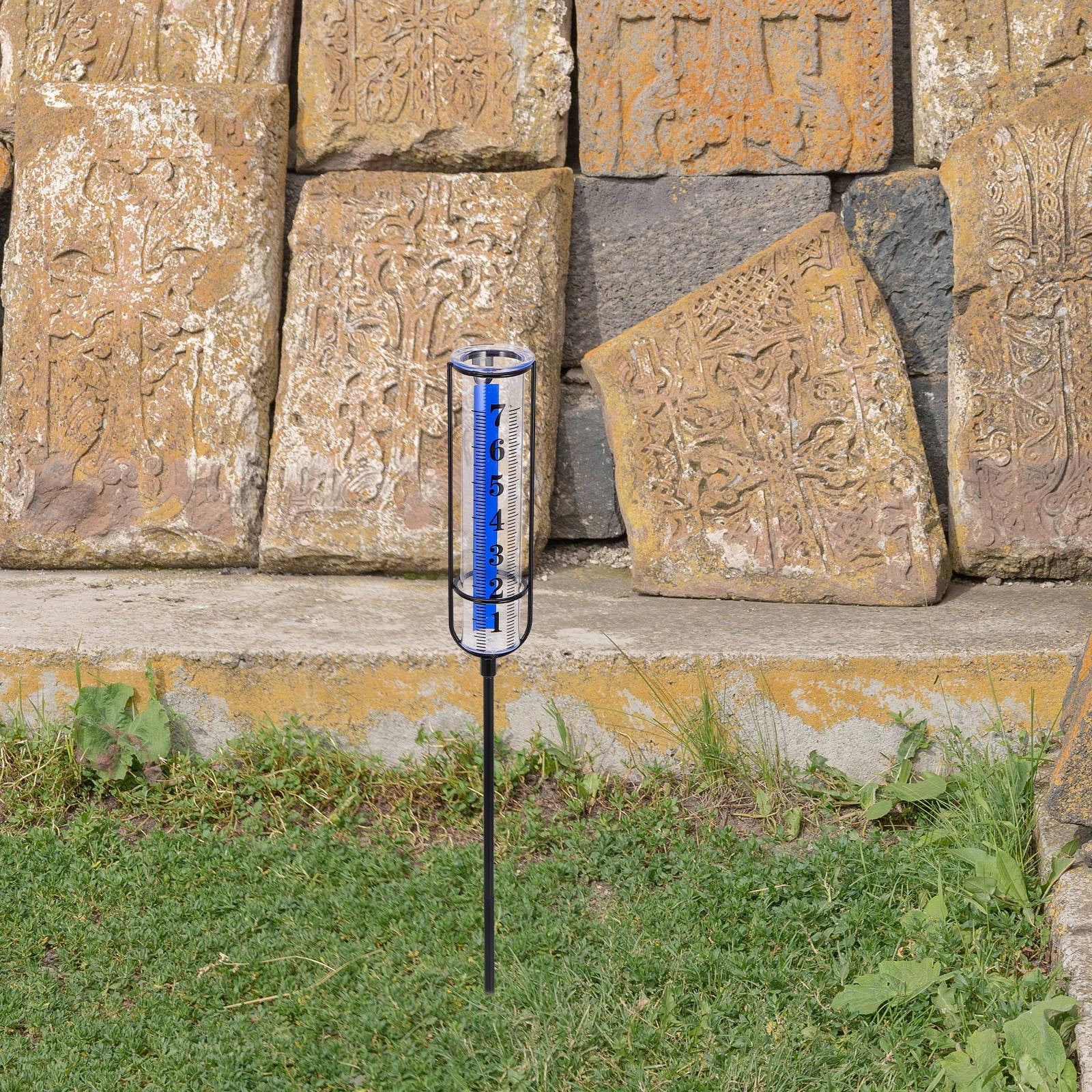 OUNONA Outdoor Yard Rain Gauge Test Tube Garden Rain Gauge Replacement ...