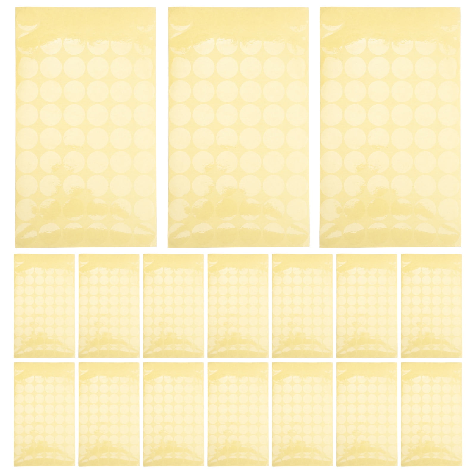 OUNONA Transparent Round Packaging Stickers Strong Adhesive Clear ...