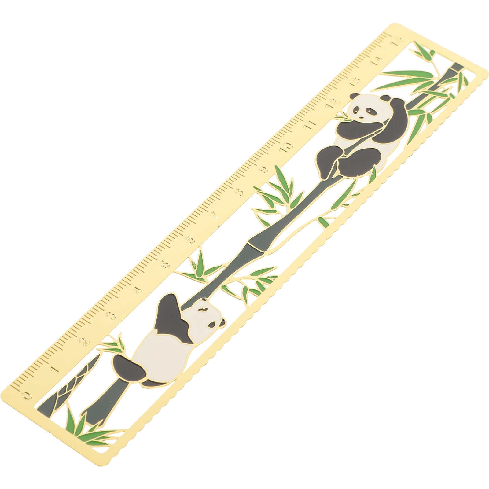 OUNONA Panda Bookmark Ruler Decorative Scale Bookmarks Straight Edge ...