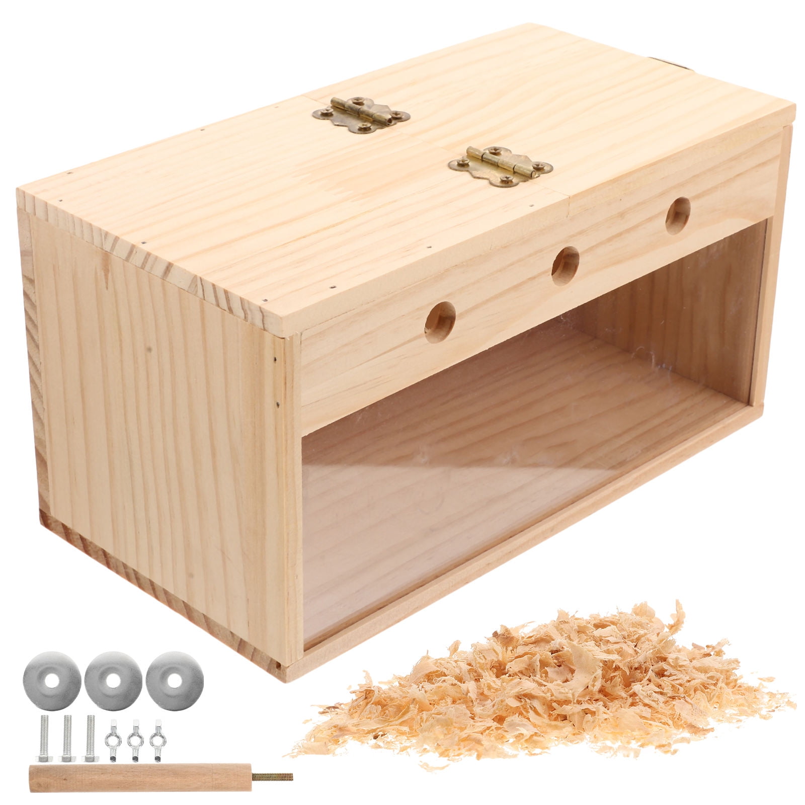 OUNONA Parakeet Nesting Box Wood Parakeet Nest Wooden Bird Nest Wooden ...