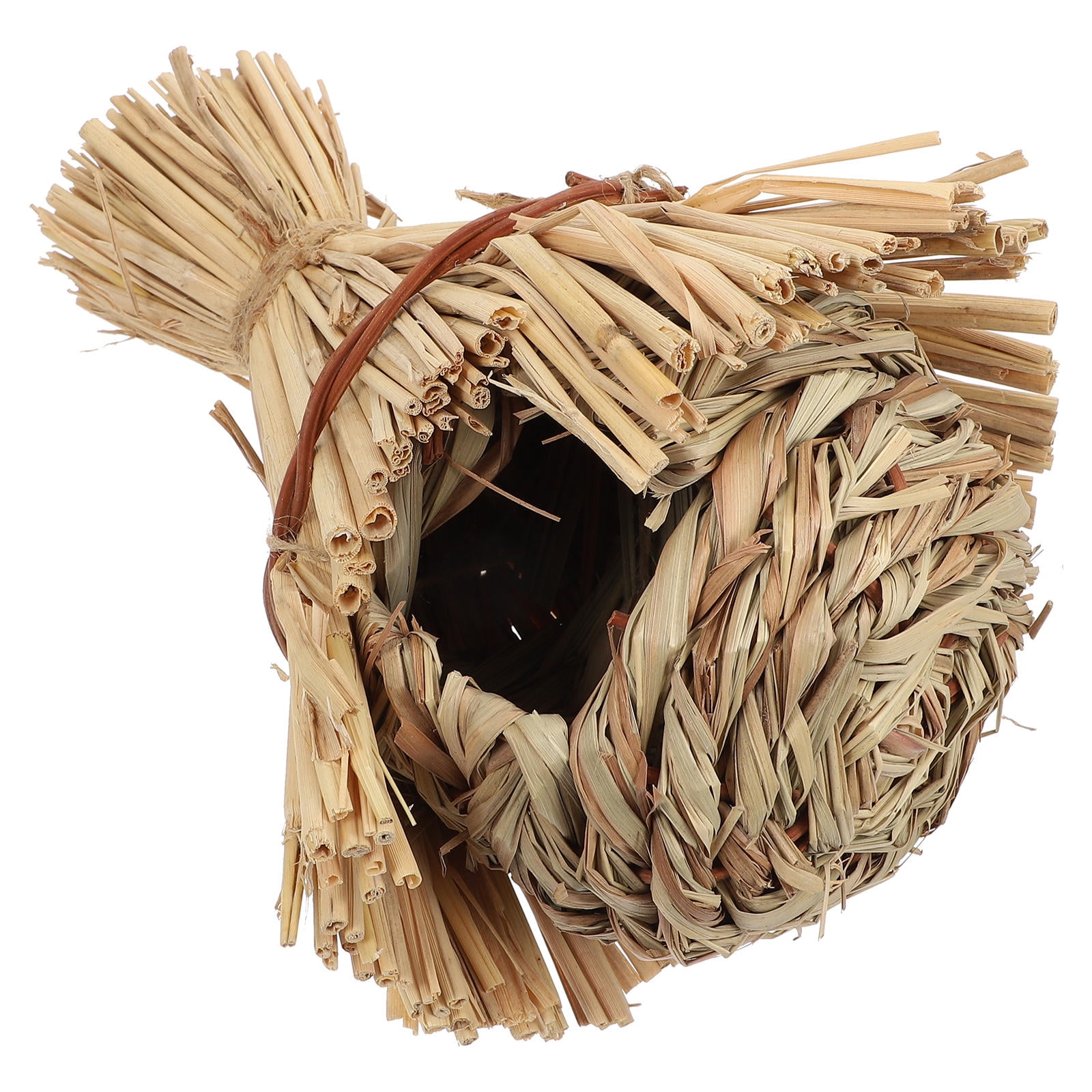 OUNONA Parakeets Straw Bird Nest for Cage Little Houses Birds Parrots ...
