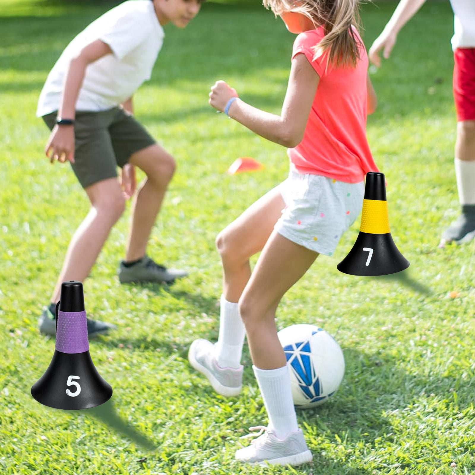 OUNONA 10Pcs Football Training Marker Cones Lightweight Durable Pe ...