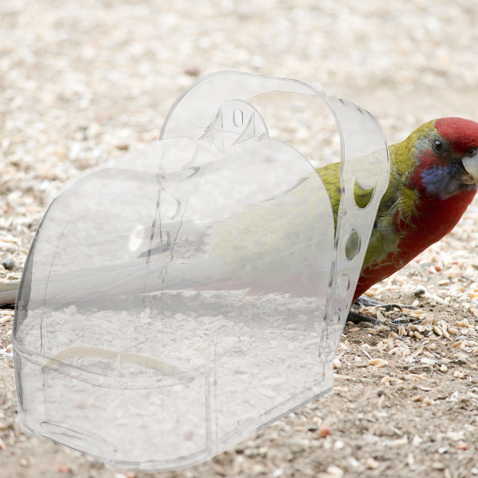 OUNONA Pet Bird Bath Box Bird Caged Parrot Bathing Tub Bird Cage ...