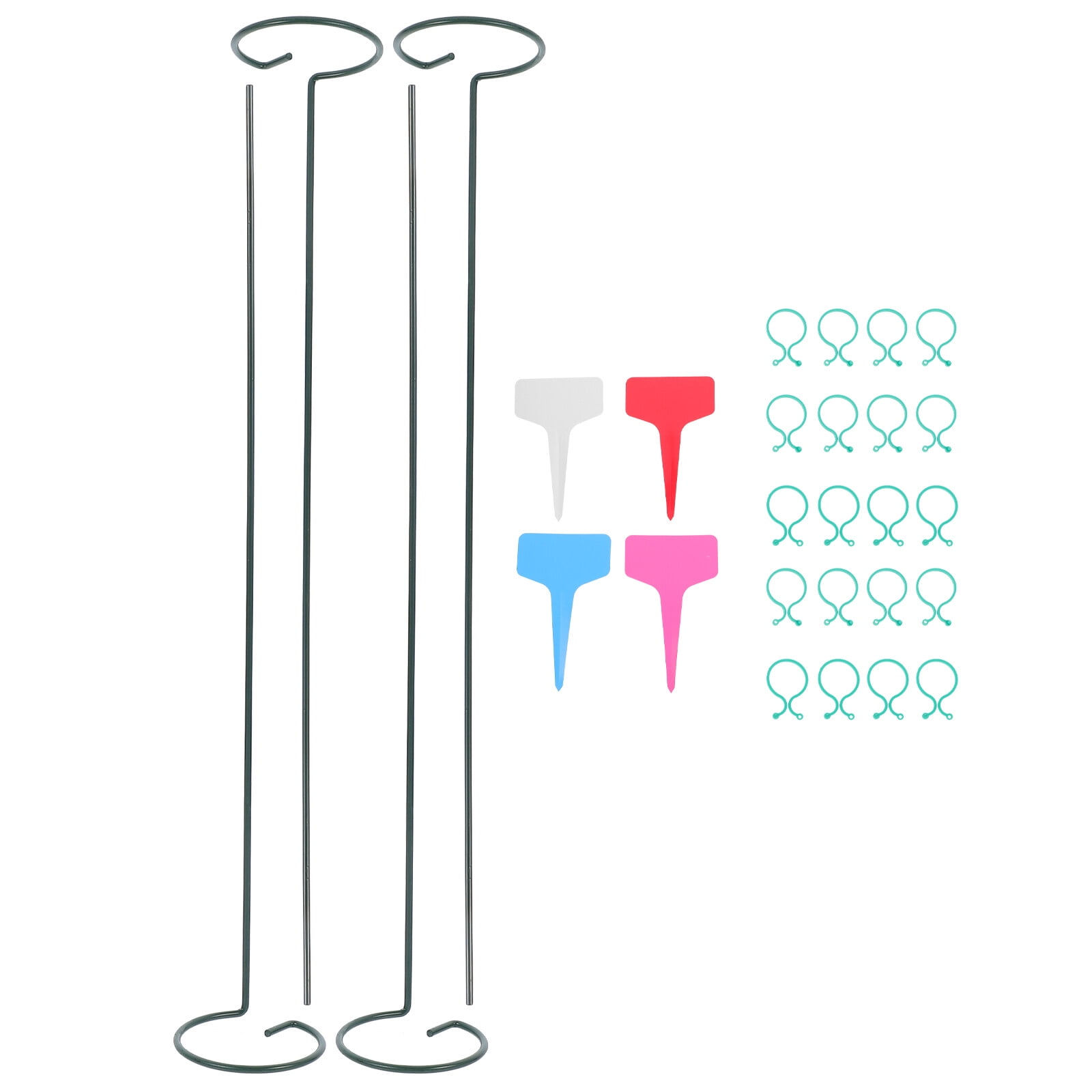 OUNONA Plant Flower Stand Planter Support Stake Fixture Plants Green ...