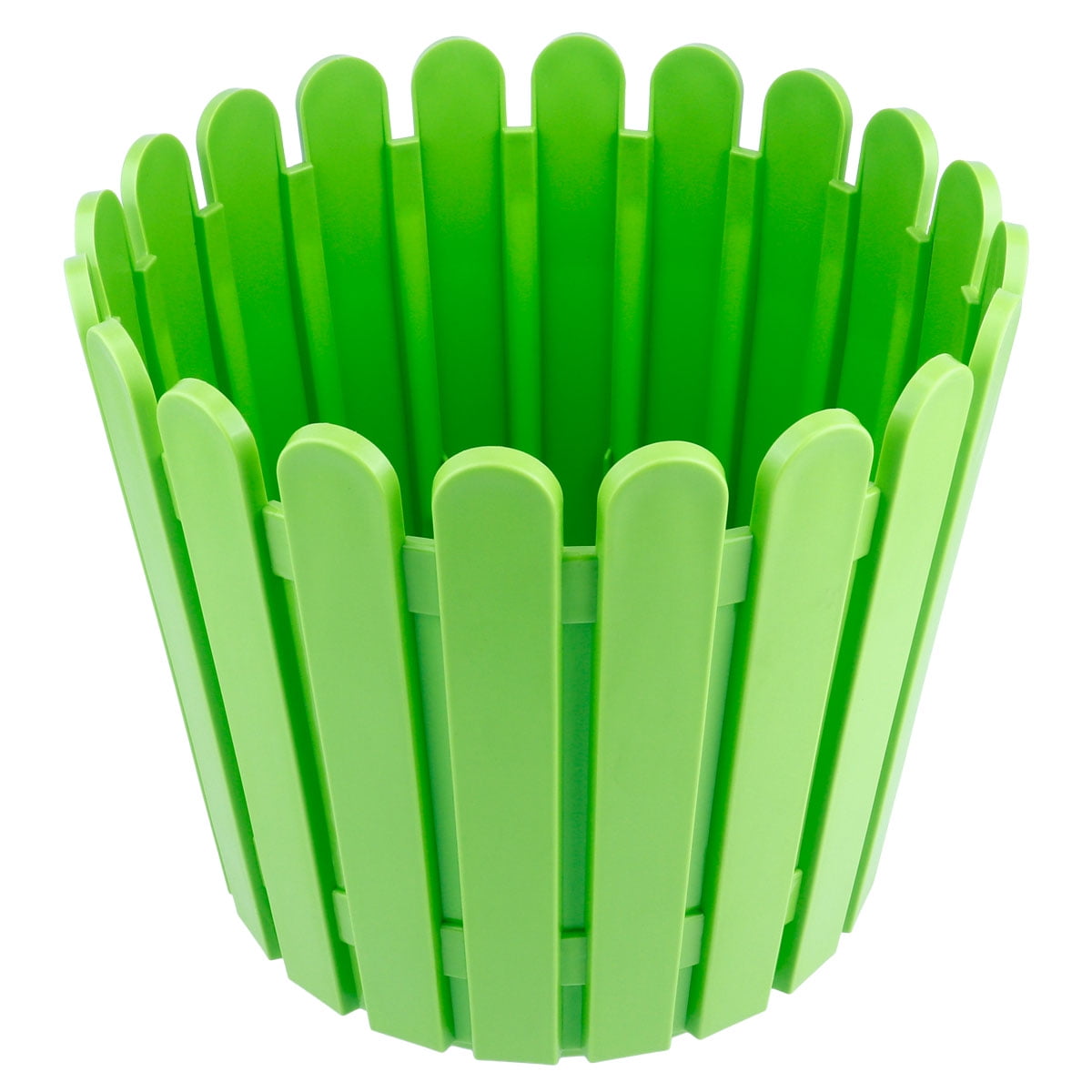 OUNONA Green Resin Flower Pot Box for Plants Use Creative Fence Planter ...