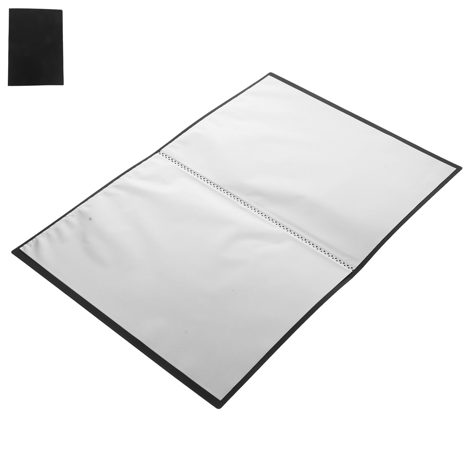 OUNONA Plastic Binder with Clear Sleeves 20 Pockets Presentation Book ...