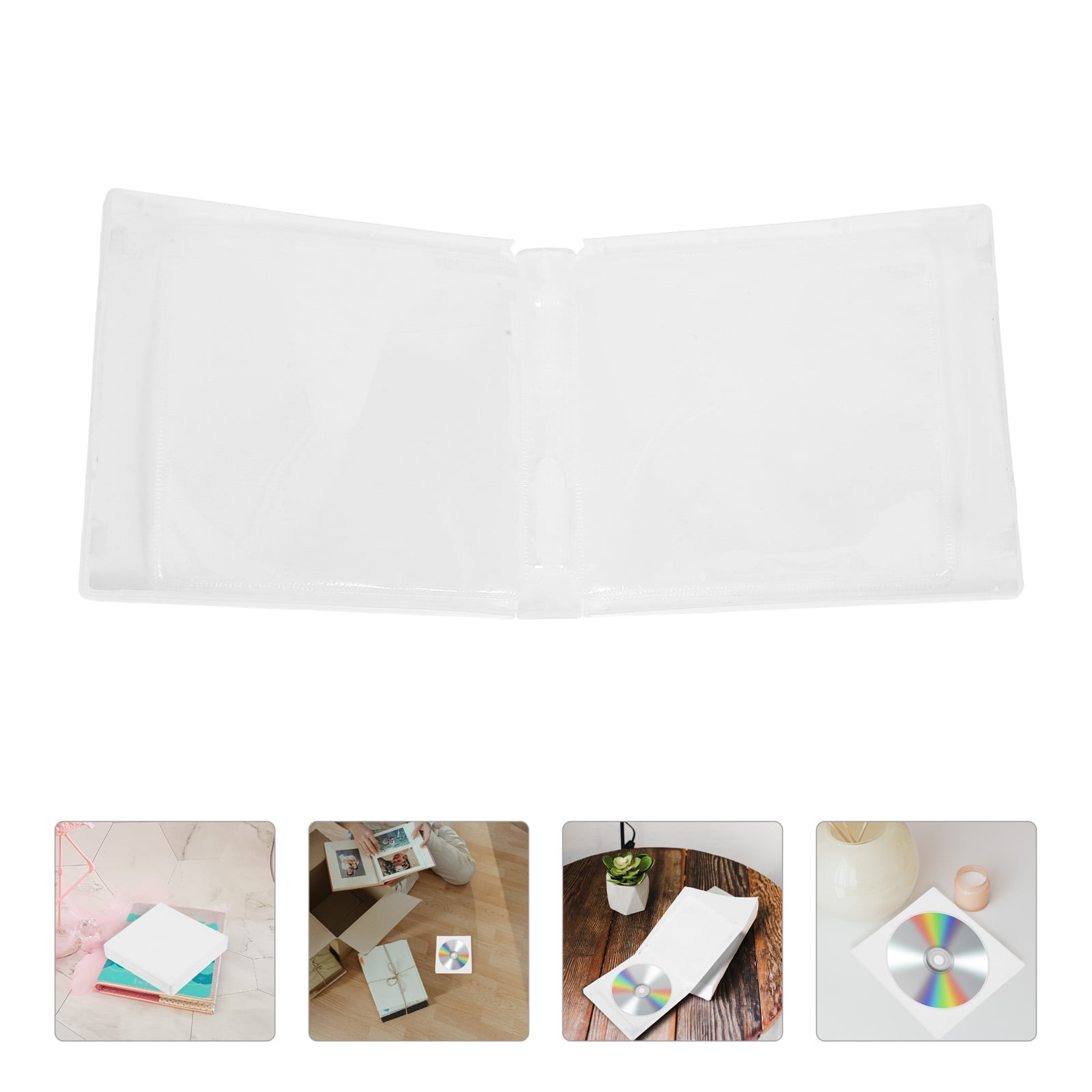 FOLOYORI Cd Container Plastic For Disc Organizer 1Pcs 6.0X5.4X1In ...