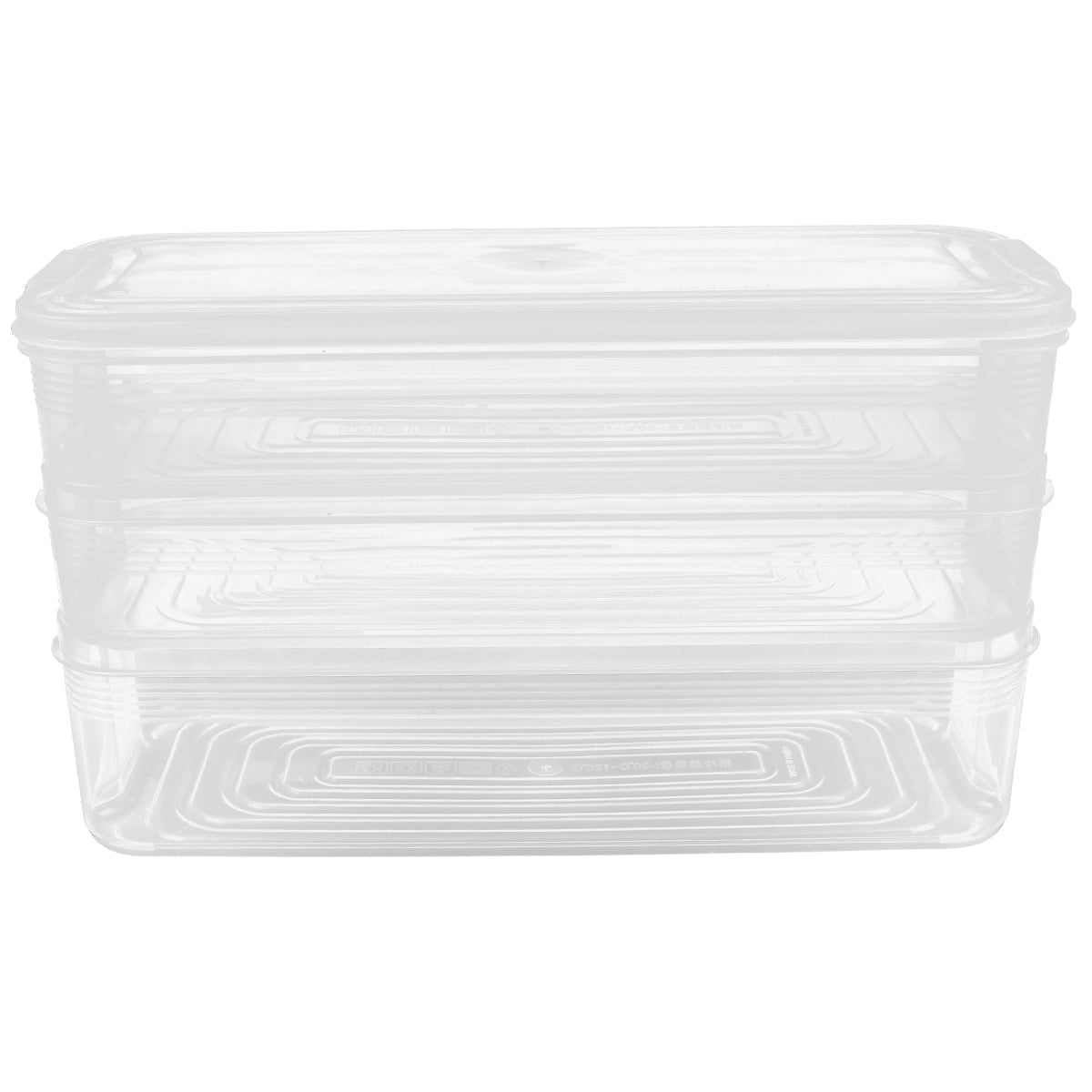 OUNONA Plastic Dumpling Storage Box Stackable Food Storage Case ...