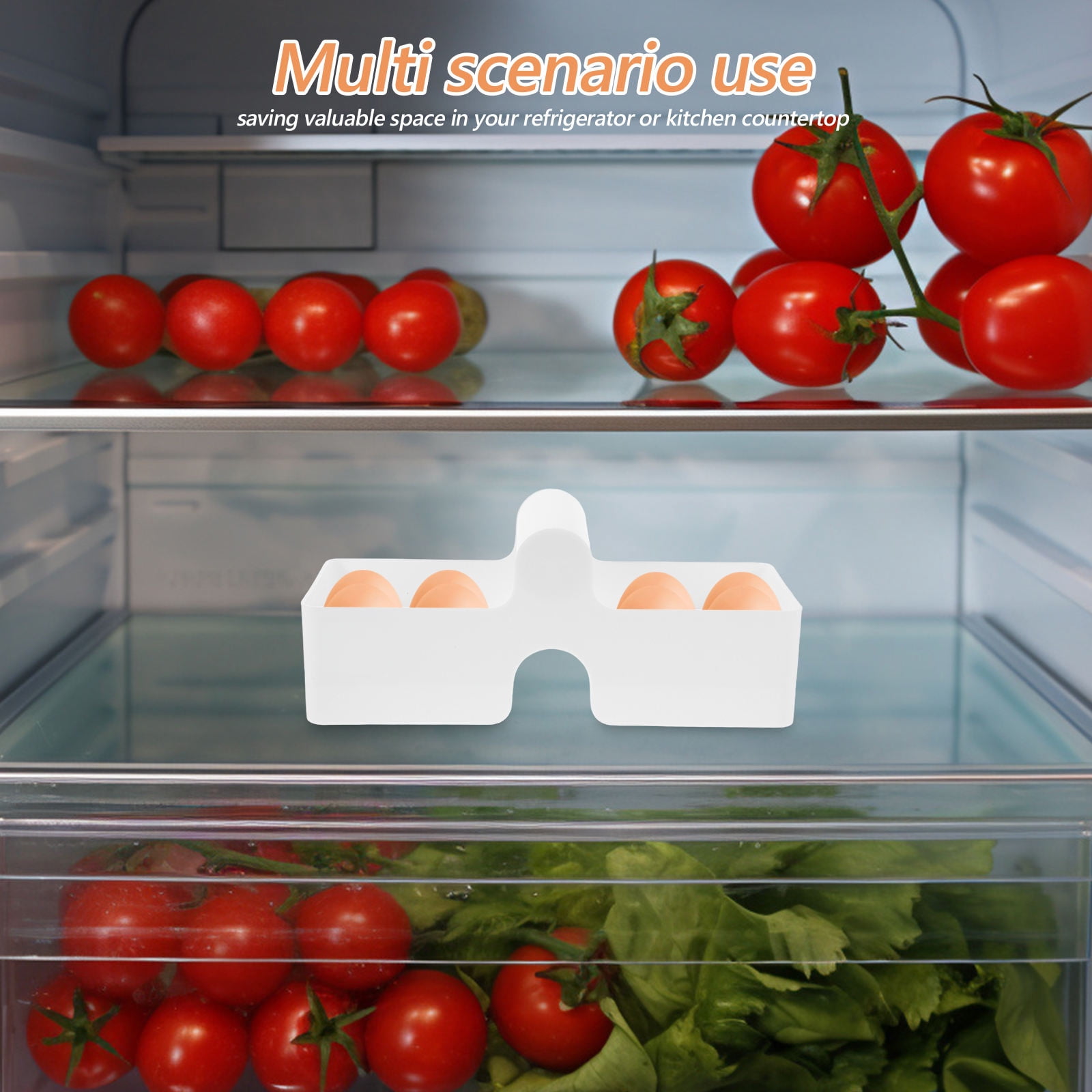 OUNONA Plastic Egg Tray Refrigerator Egg Case Egg Storage Container Egg ...