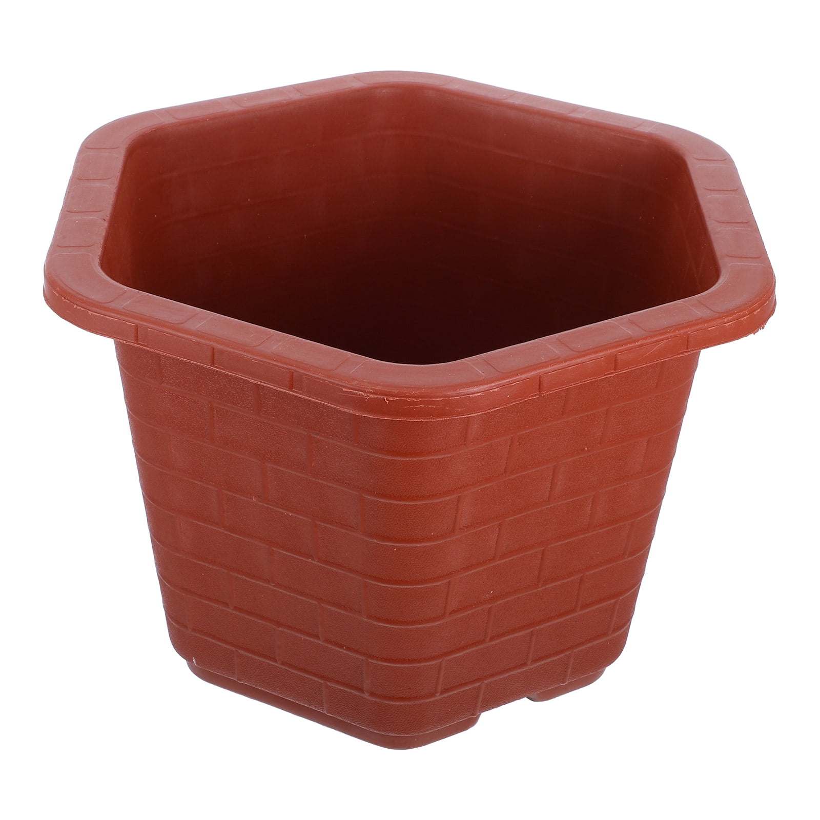 OUNONA Hexagonal Plastic Flower Pot Tall Orchid Planter Nursery Planter ...