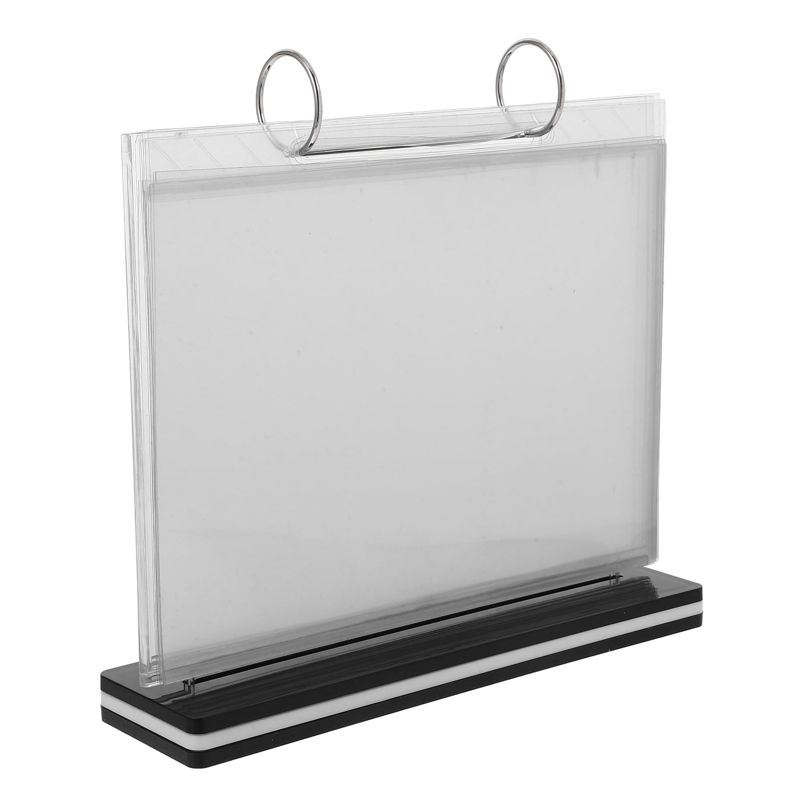 OUNONA Plastic Menu Holder Table Name Cards Tabletop Sign Holder Sign ...