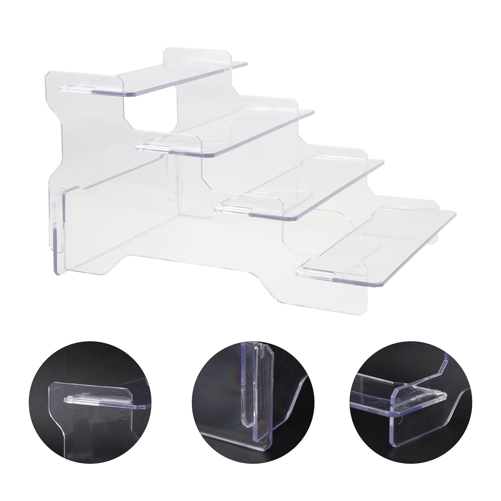 OUNONA Plastic Model Storage Stand Four-tier Storage Stand Model ...