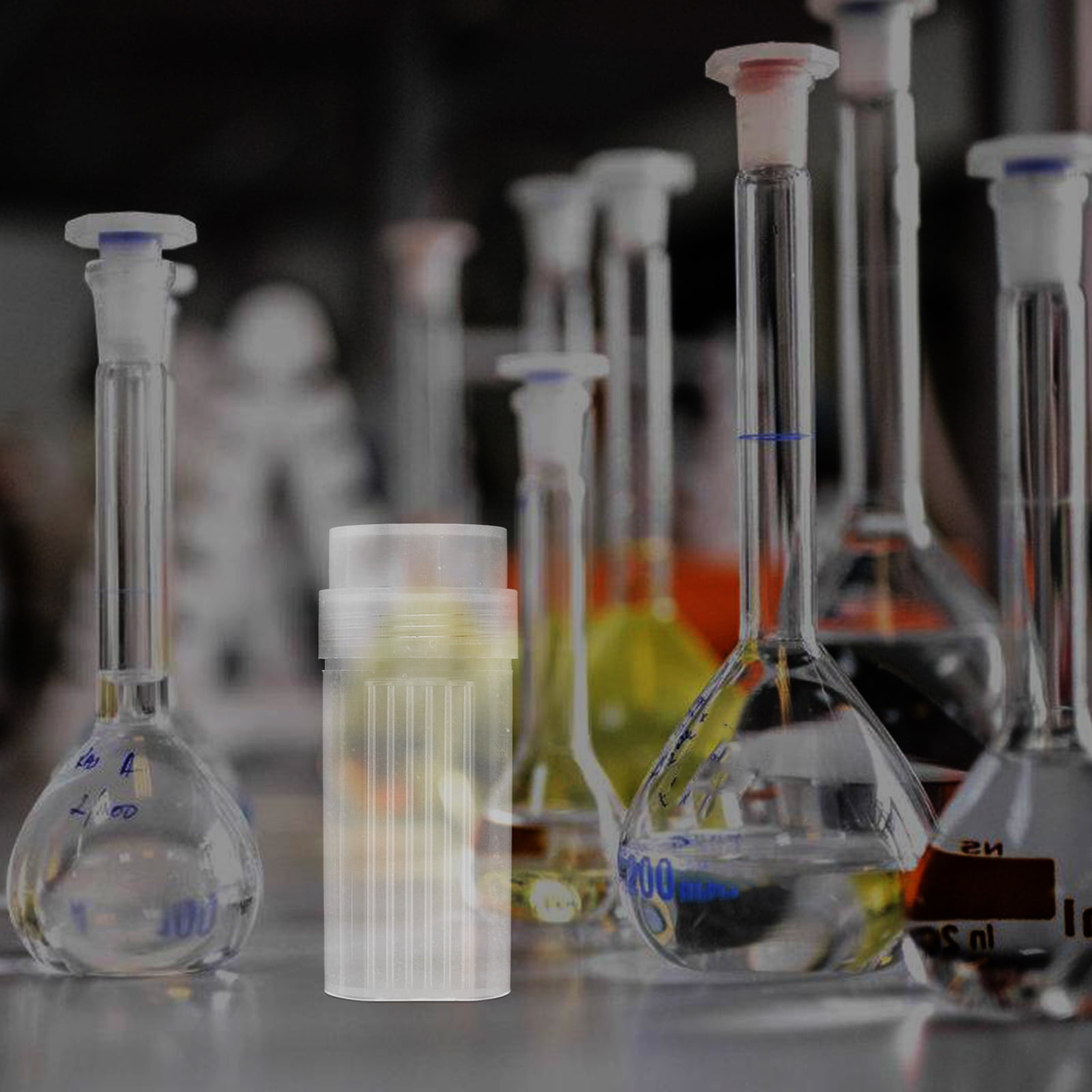 OUNONA Plastic Slide Circular Staining Jar Pathology Slide Storage Box ...