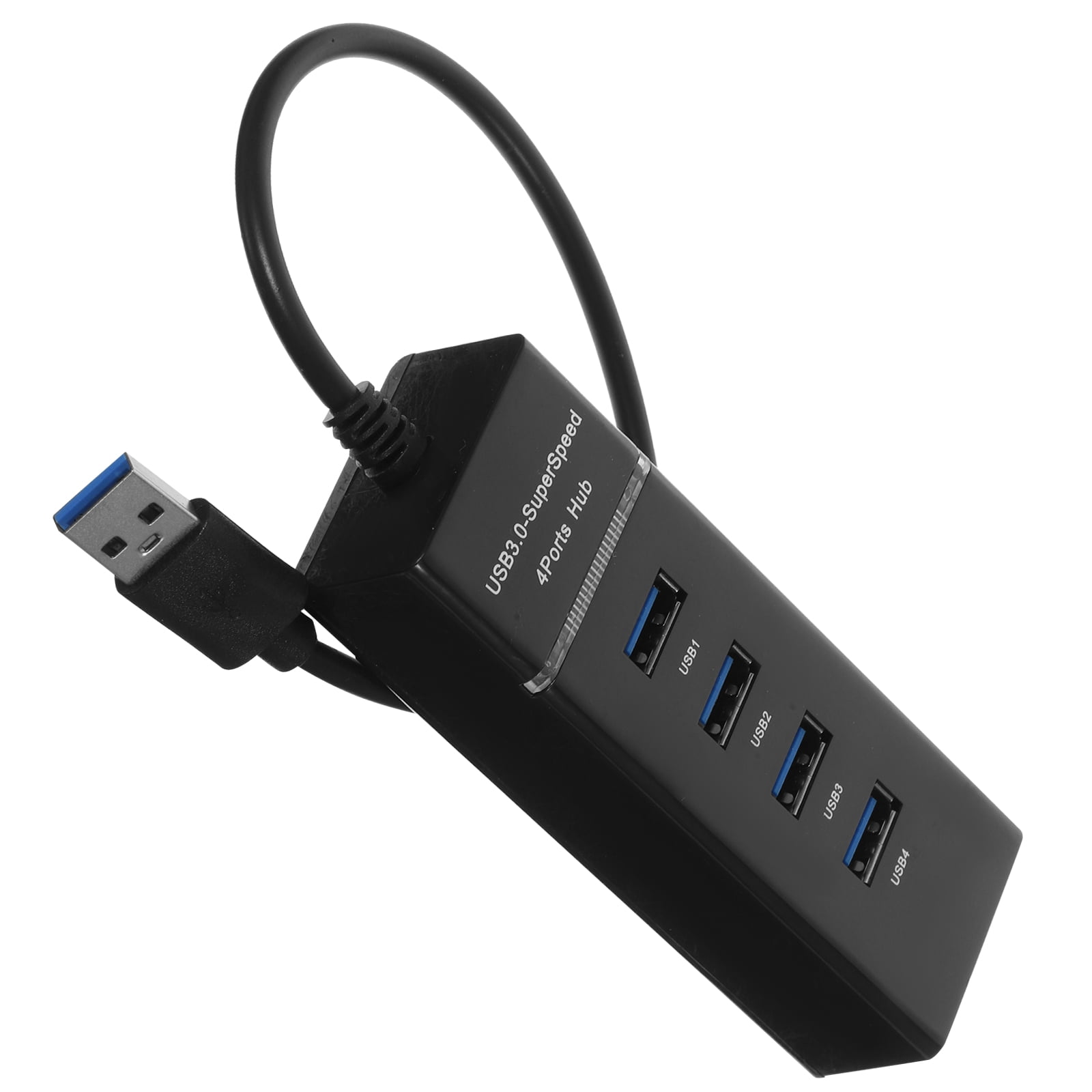 OUNONA Plastic USB 3.0 Splitter Adapter Multiple Port Black - Walmart.com