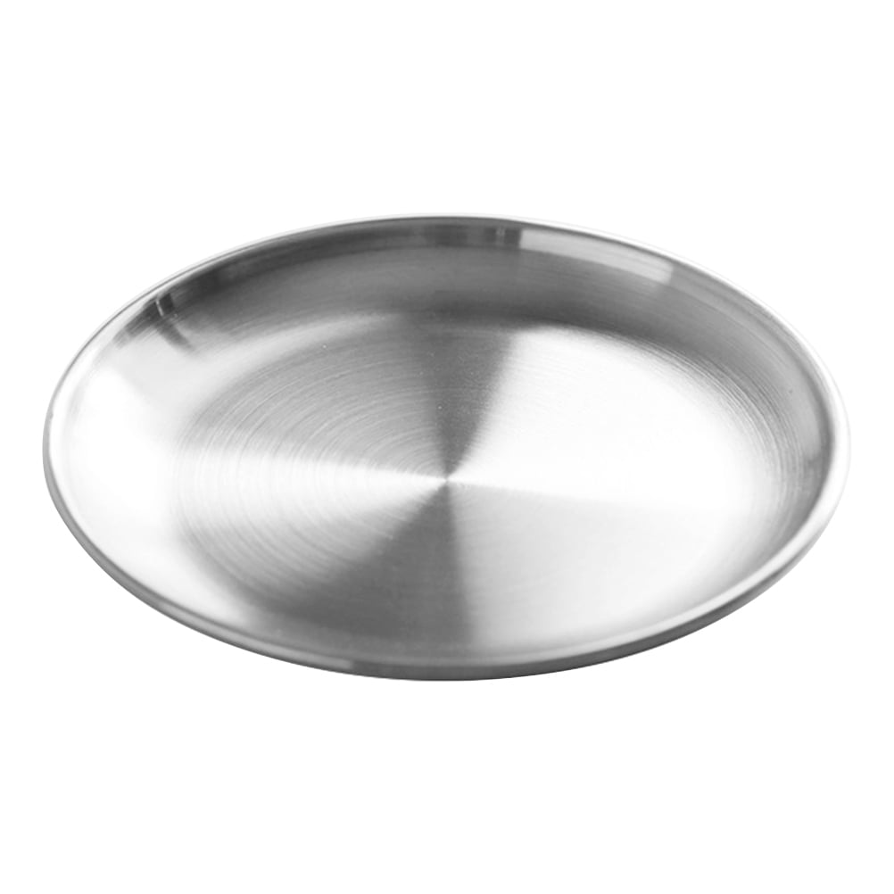 OUNONA Plate Bowl Metal Plates Snack Tray Pasta Menu Chop Pork Sushi ...