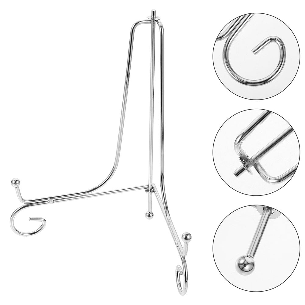 OUNONA Plate Stands Display Wrought Iron Disc Holder The Medal ...