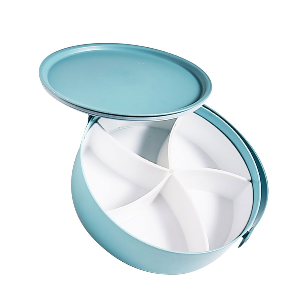 OUNONA Platter Lunch Boxes Multi-functional Tray Tray 28x26cm Blue ...