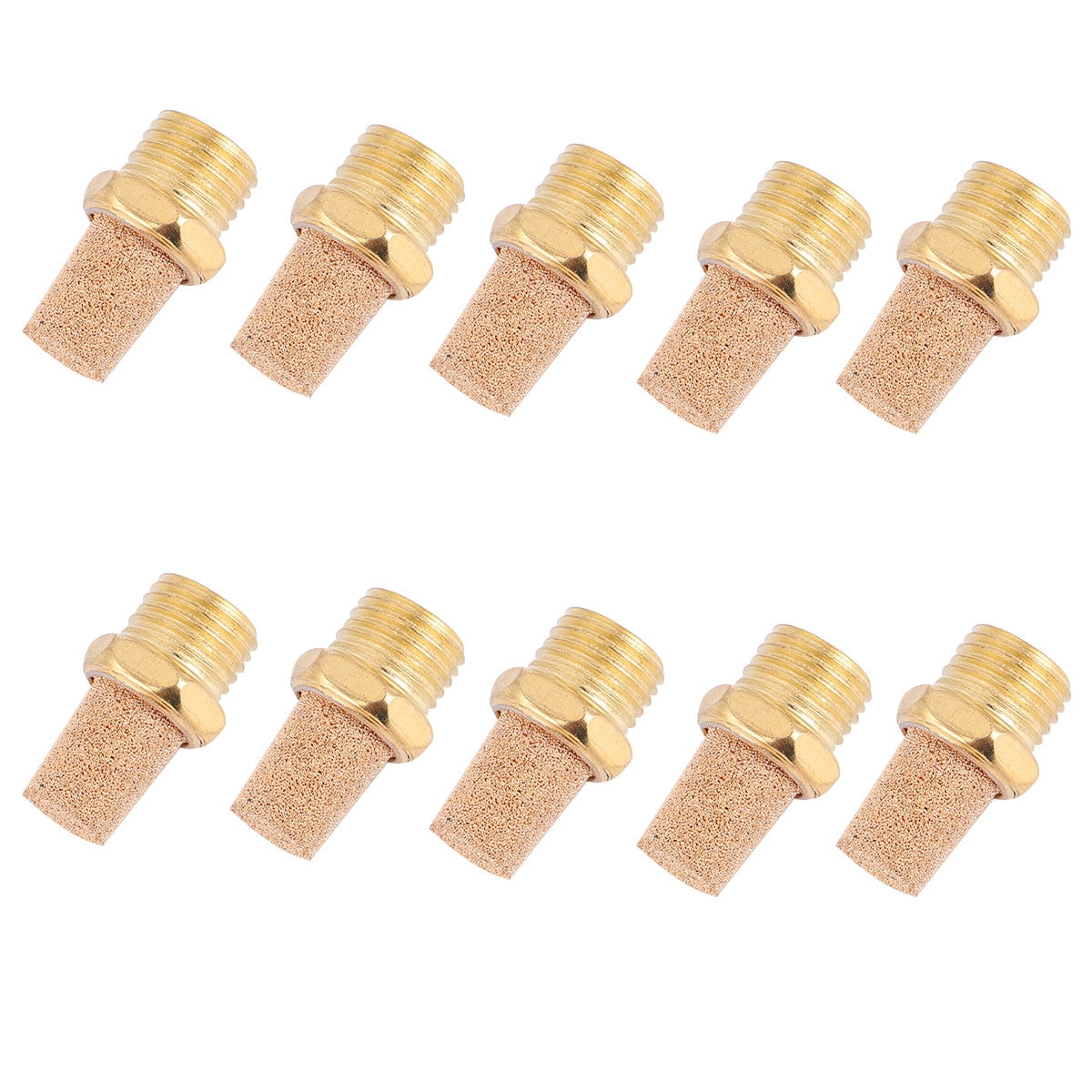 OUNONA Pneumatic Muffler G1/4 Thread for Valve Golden Copper Material ...