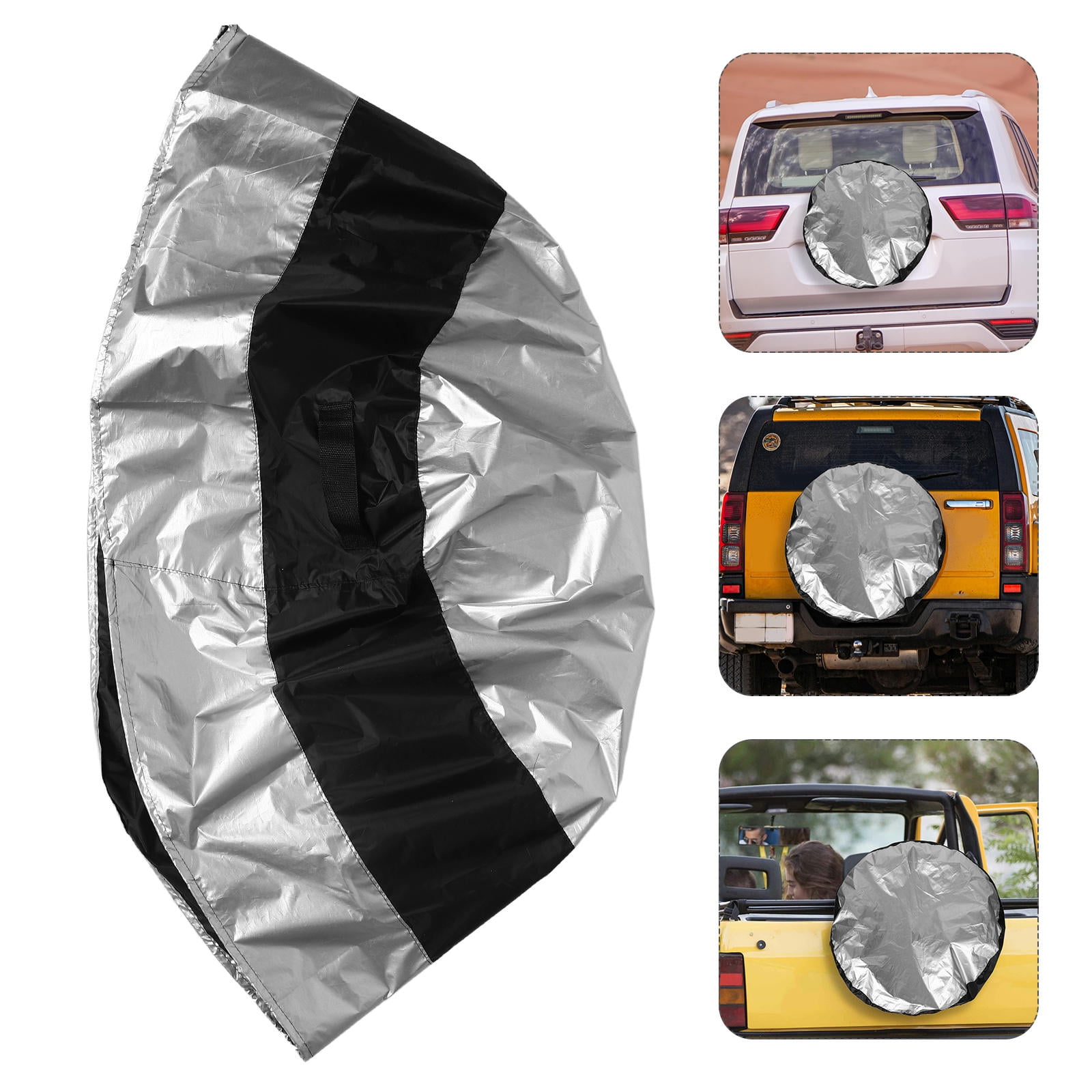 OUNONA Polyester Trailer Wheel Cover Outdoor Waterproof Tire Storage ...