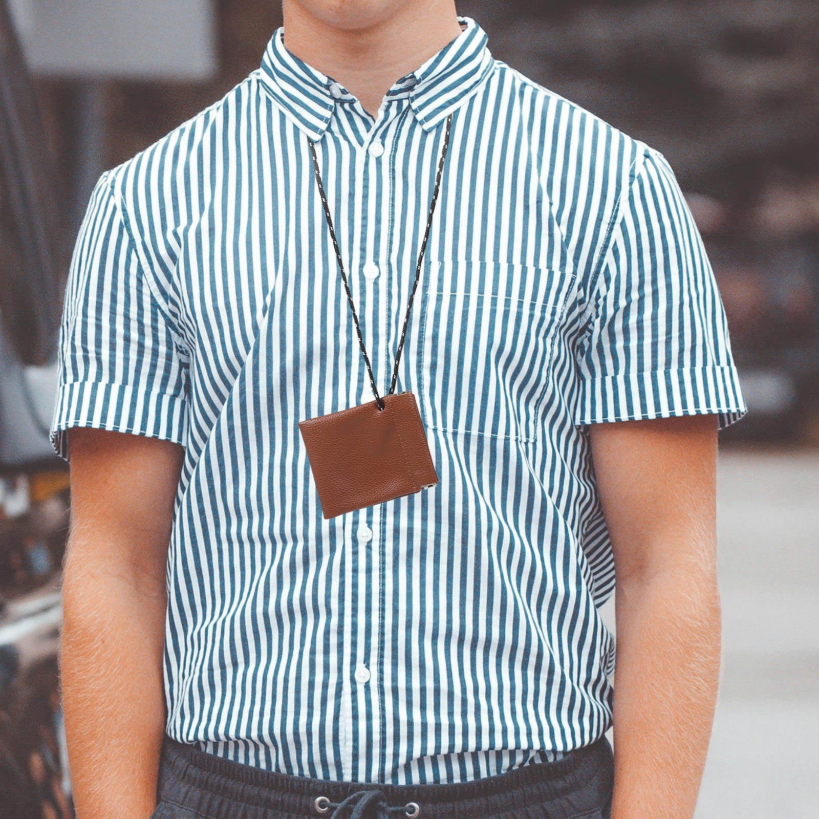 OUNONA Portable Neck Earbuds Bag With Lanyard For Travel Mini Earphone ...