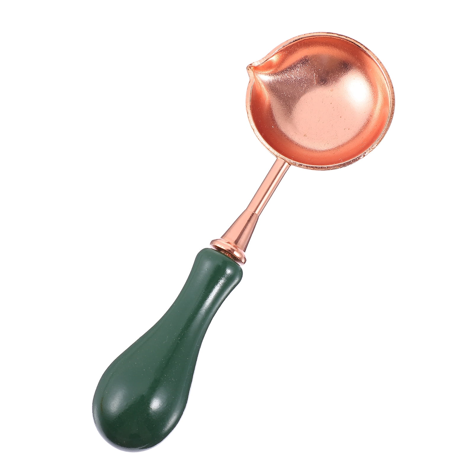 OUNONA Portable Wax Spoon Stamp Sealing Warmer Melt for Dark Green ...