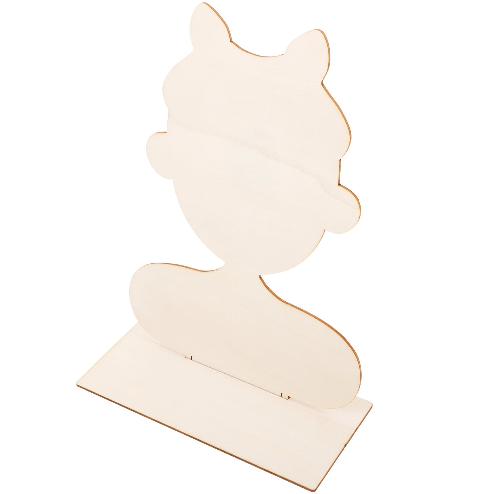 OUNONA Wooden Portrait Board for Pottery Craft and Decoration Beige ...