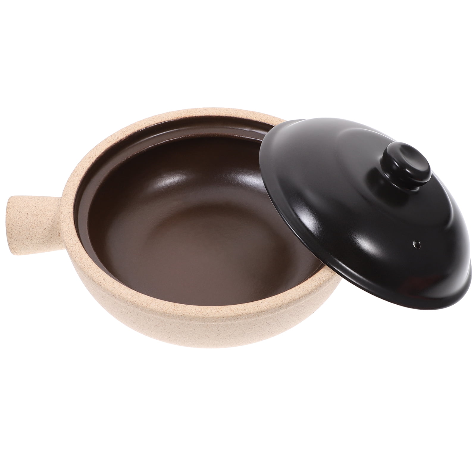 CATIEBYE Casserole Pot With Lid Crude Pottery 1Set Assorted Color ...