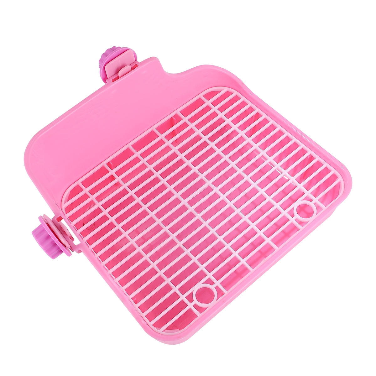 OUNONA Small Animal Potty Training Toilet Plastic Pink Stain Resistant ...