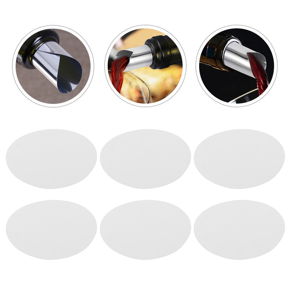 OUNONA 30Pcs Silver Wine Pourer Disc Drip Stop Pouring Aid for Home Use ...