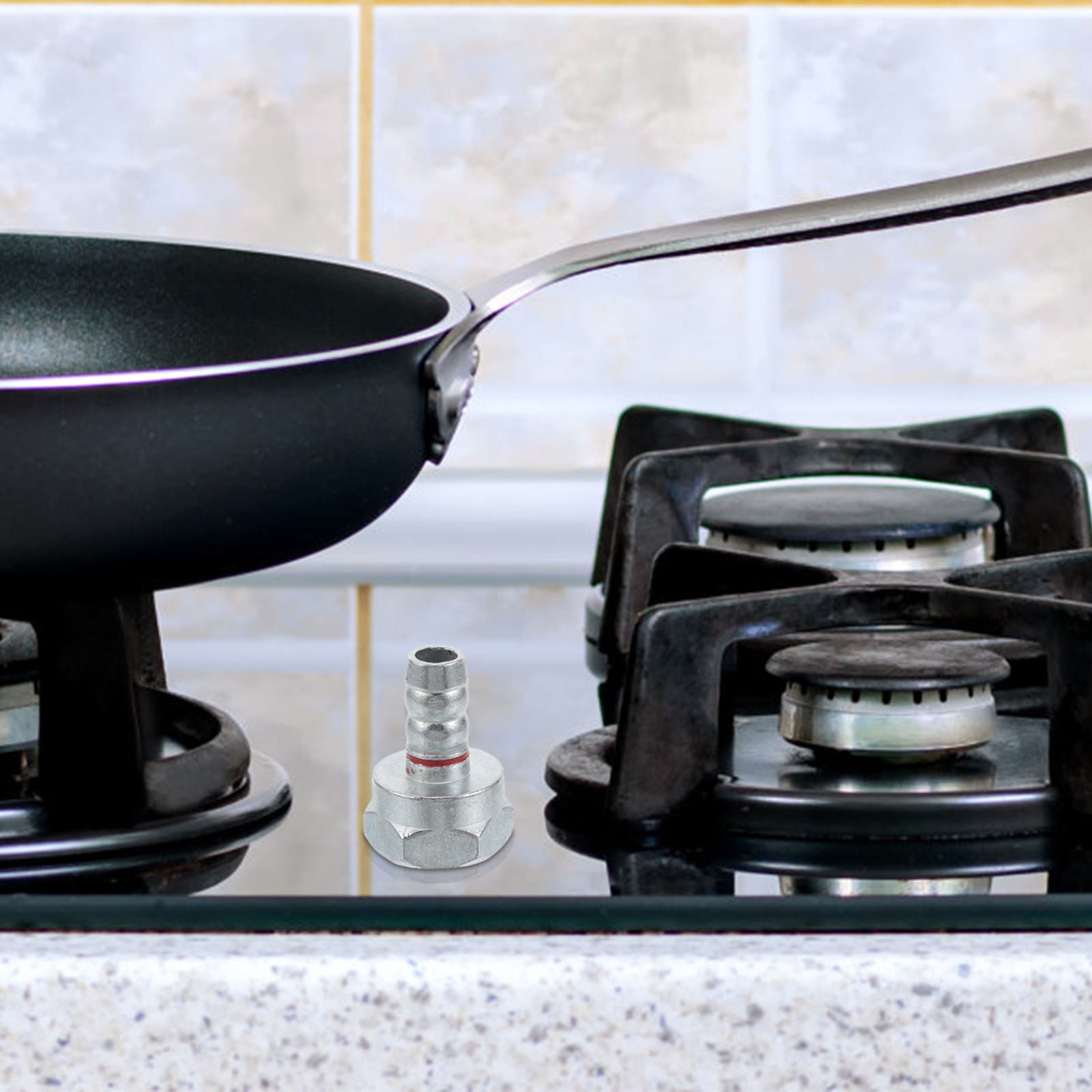 OUNONA Practical Gas Stove Adapter For Connecting Gas Pipe Steel Gas ...